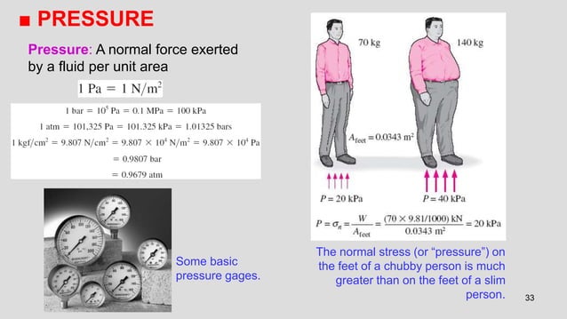 Properties of Fluids, Fluid Statics, Pressure Measurement | PPTX ...