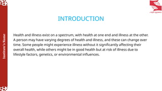 UNIT 1 fon introduction of health and illness | PPTX