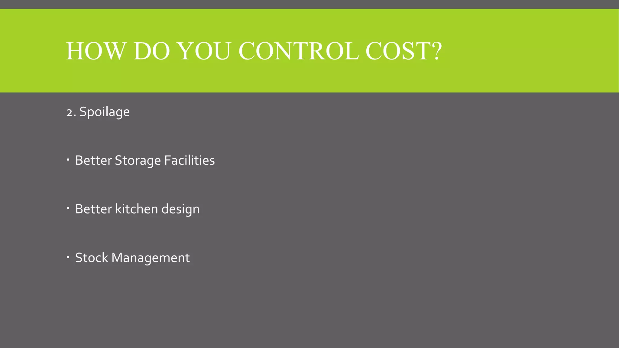 Unit 1 food cost controls | PPTX