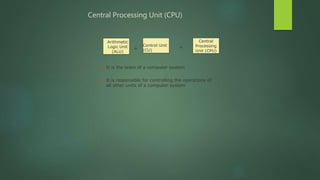Unit1 four part basic computer organization | PPT