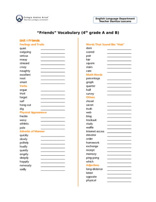 Unit 1: Friends | PDF