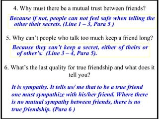 Unit 1 friendship (1) | PPT