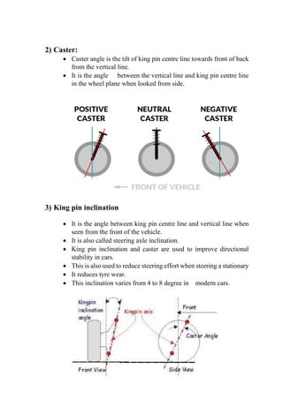 Unit 1 Front Axle & Steering System | PDF