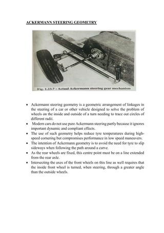 Unit 1 Front Axle & Steering System | PDF