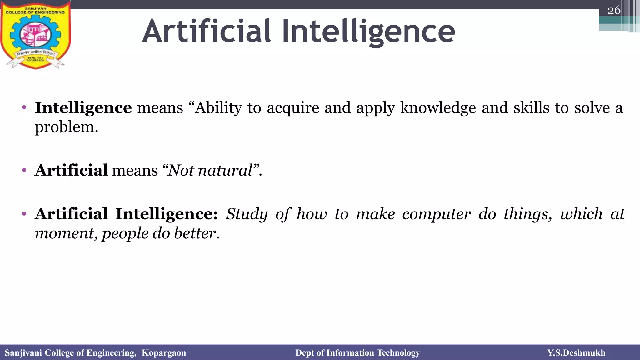 Unit 1 Fundamentals of Artificial Intelligence-Part I.pptx