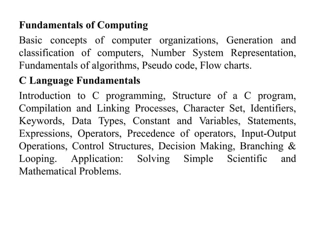 Unit 1_Fundamentals of Computing.ppttttt | PPT | Computer Peripherals ...