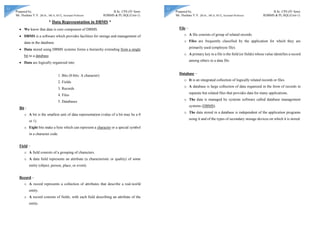 B.Sc. II (IV Sem) RDBMS & PL/SQL Unit-1 Fundamentals of DBMS | PPT