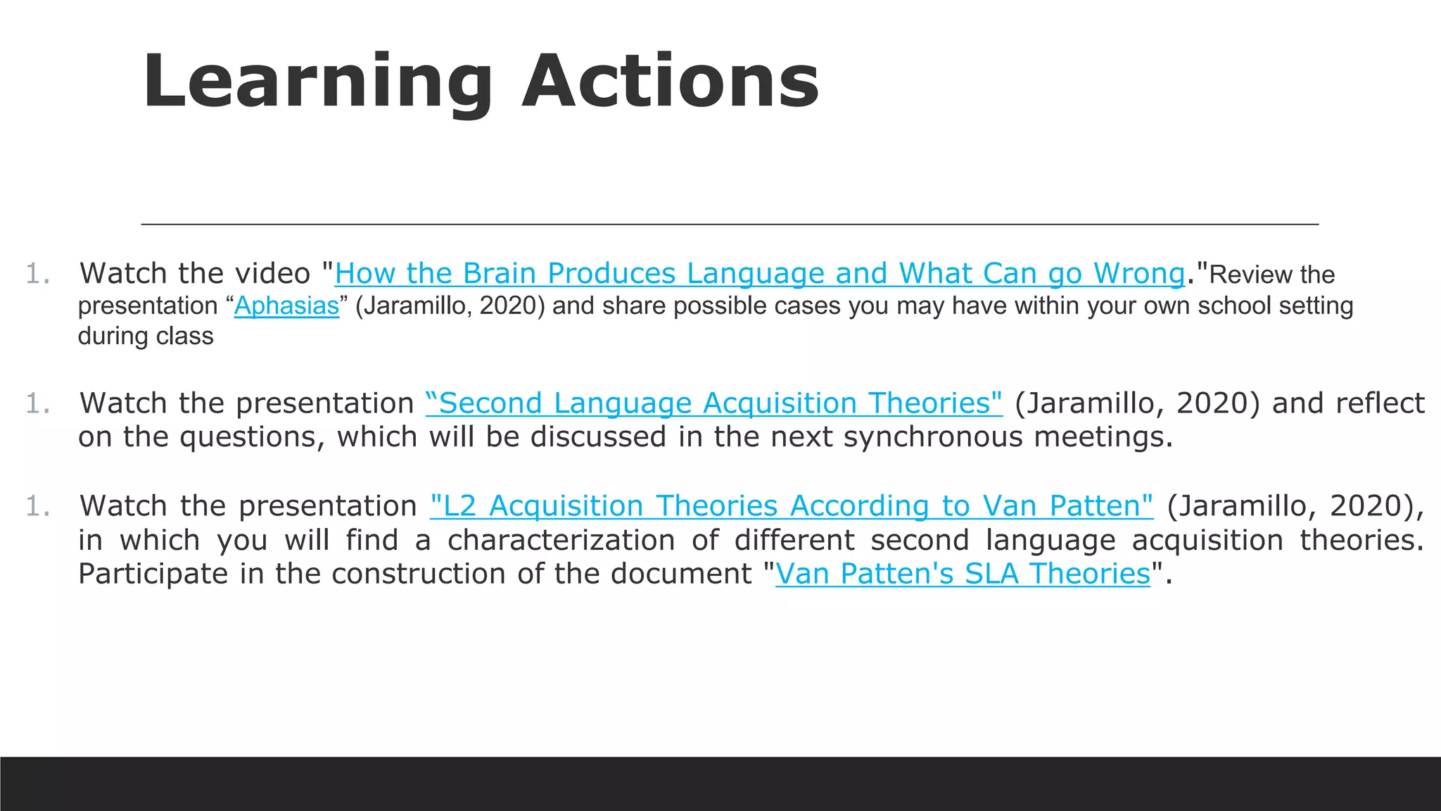 Unit 1 Fundamentals of Second Language Acquisition.pptx | Brain and ...