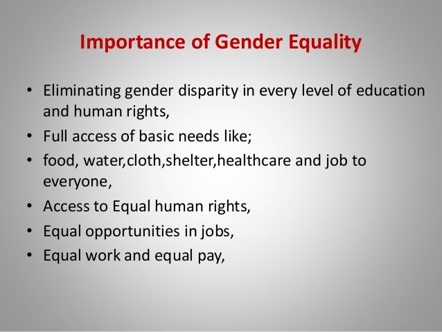 Unit 1 Gender equity and equality | PPTX
