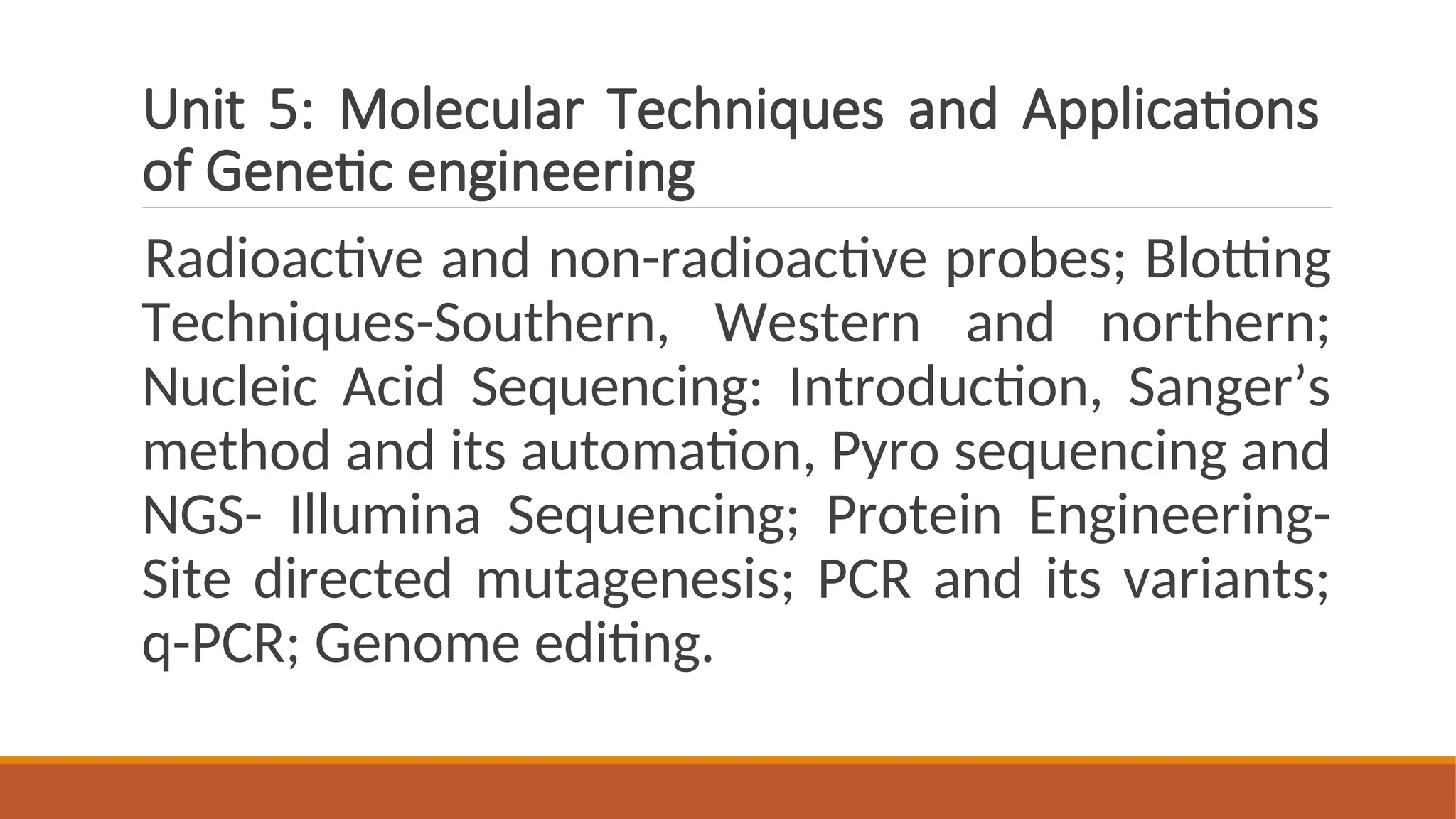 GENETIC ENGINEERING Introduction and Application | PPT