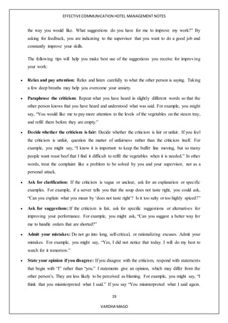 hotel management | DOCX