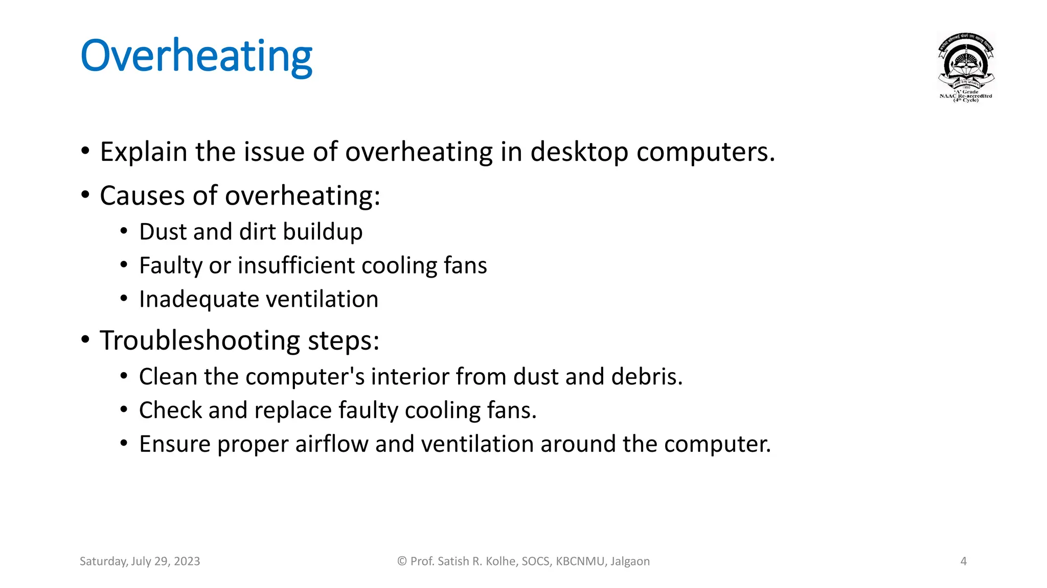 Unit 1 Hardware Problems - General Problems | PPT