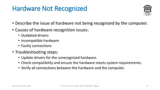 Unit 1 Hardware Problems - General Problems | PPT
