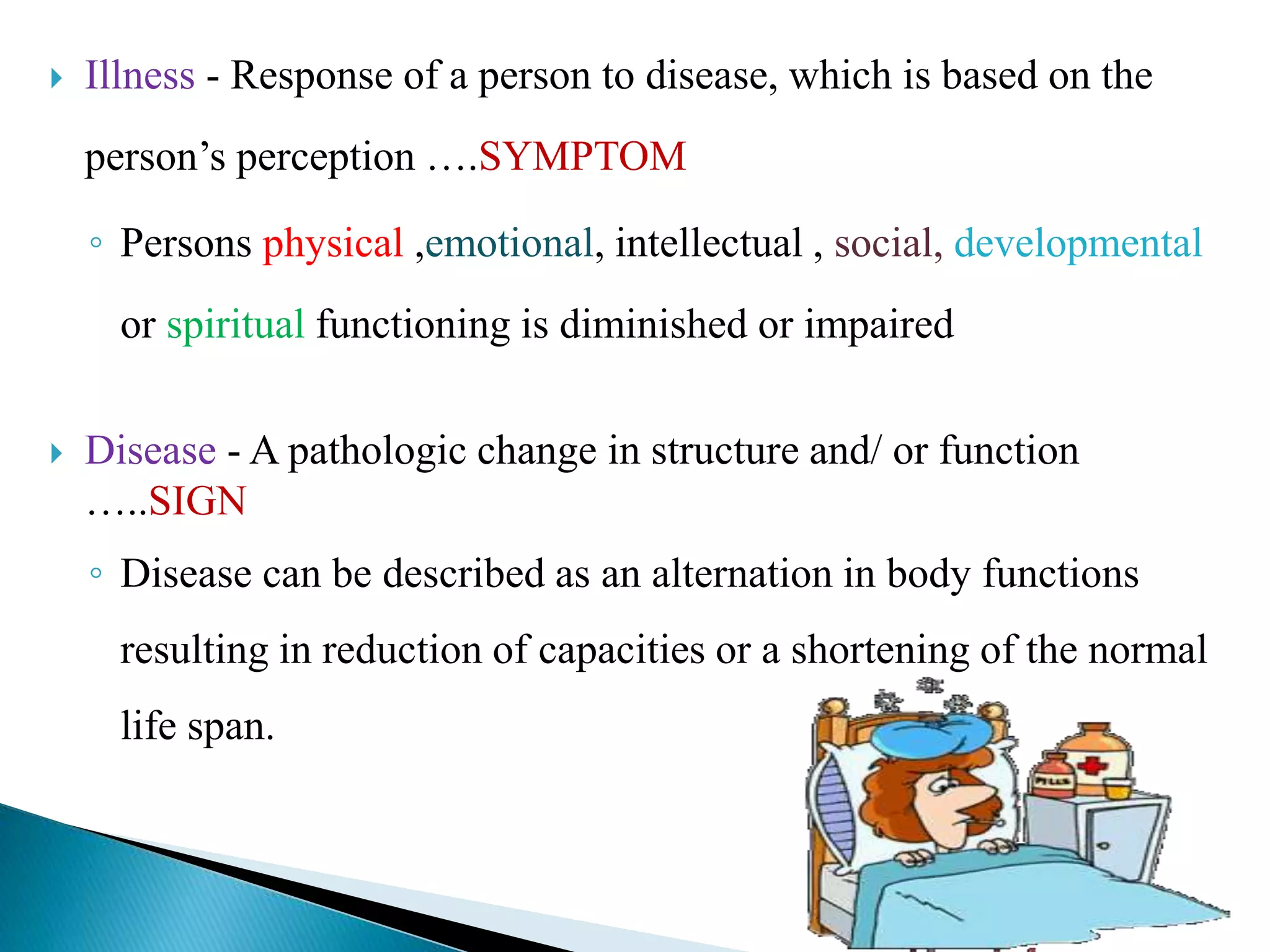 Unit 1 health and illness | PPTX