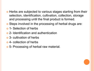 Herbal Drug Technology | PPTX