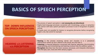 SPEECH PERCEPTION MASLP | PPTX