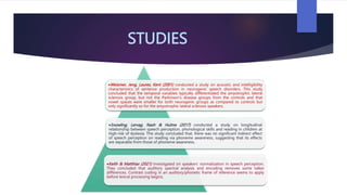 SPEECH PERCEPTION MASLP | PPTX