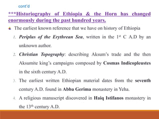 UNIT 1 HISTORY Common course, aau university | PDF