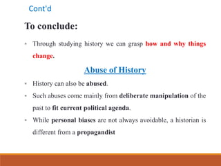 UNIT 1 HISTORY Common course, aau university | PDF