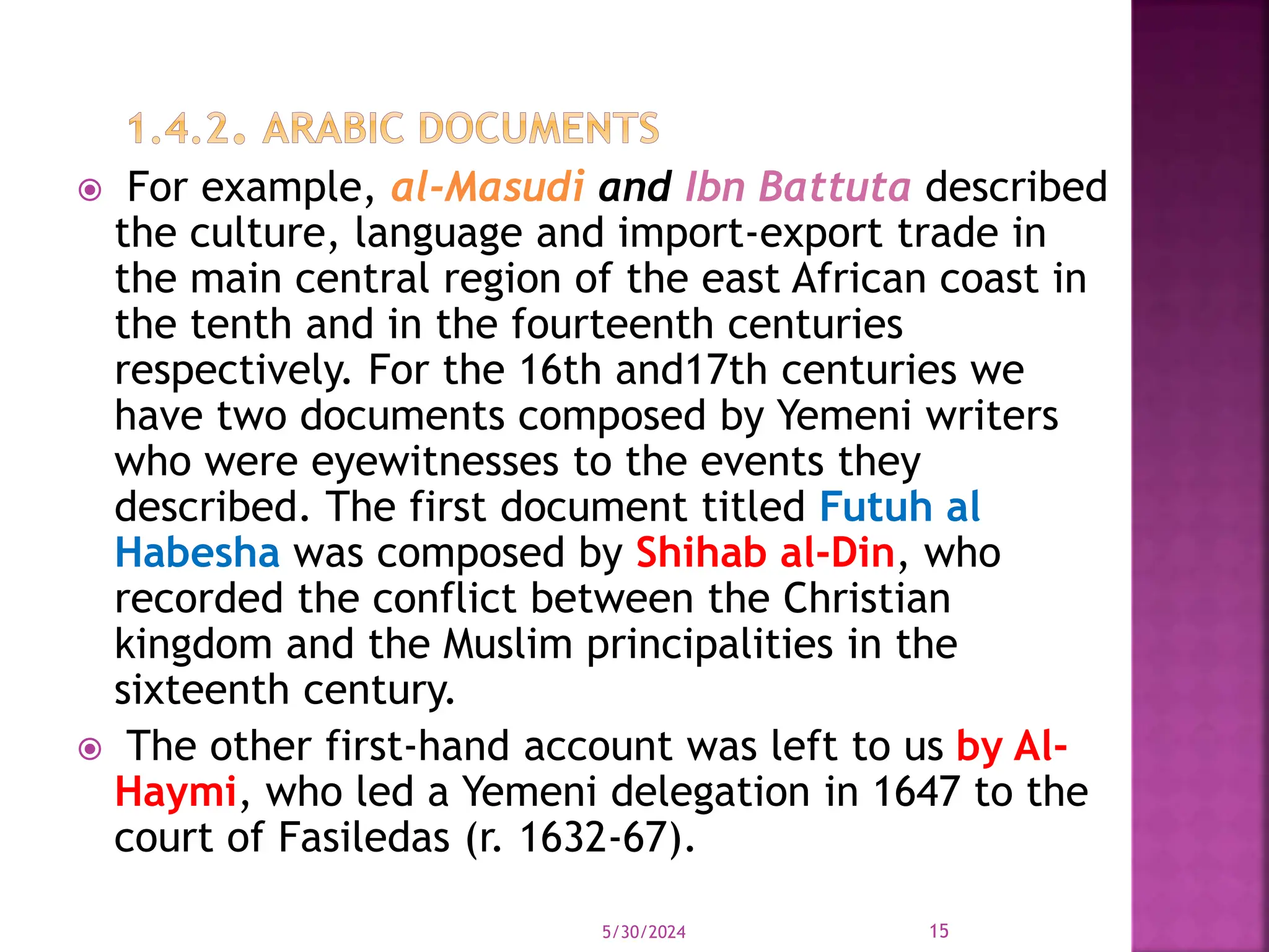 Unit 1 History of EH.pptx in the horn of Africa | PPTX