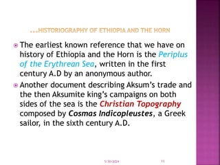 Unit 1 History of EH.pptx in the horn of Africa | PPTX | Genealogy and ...