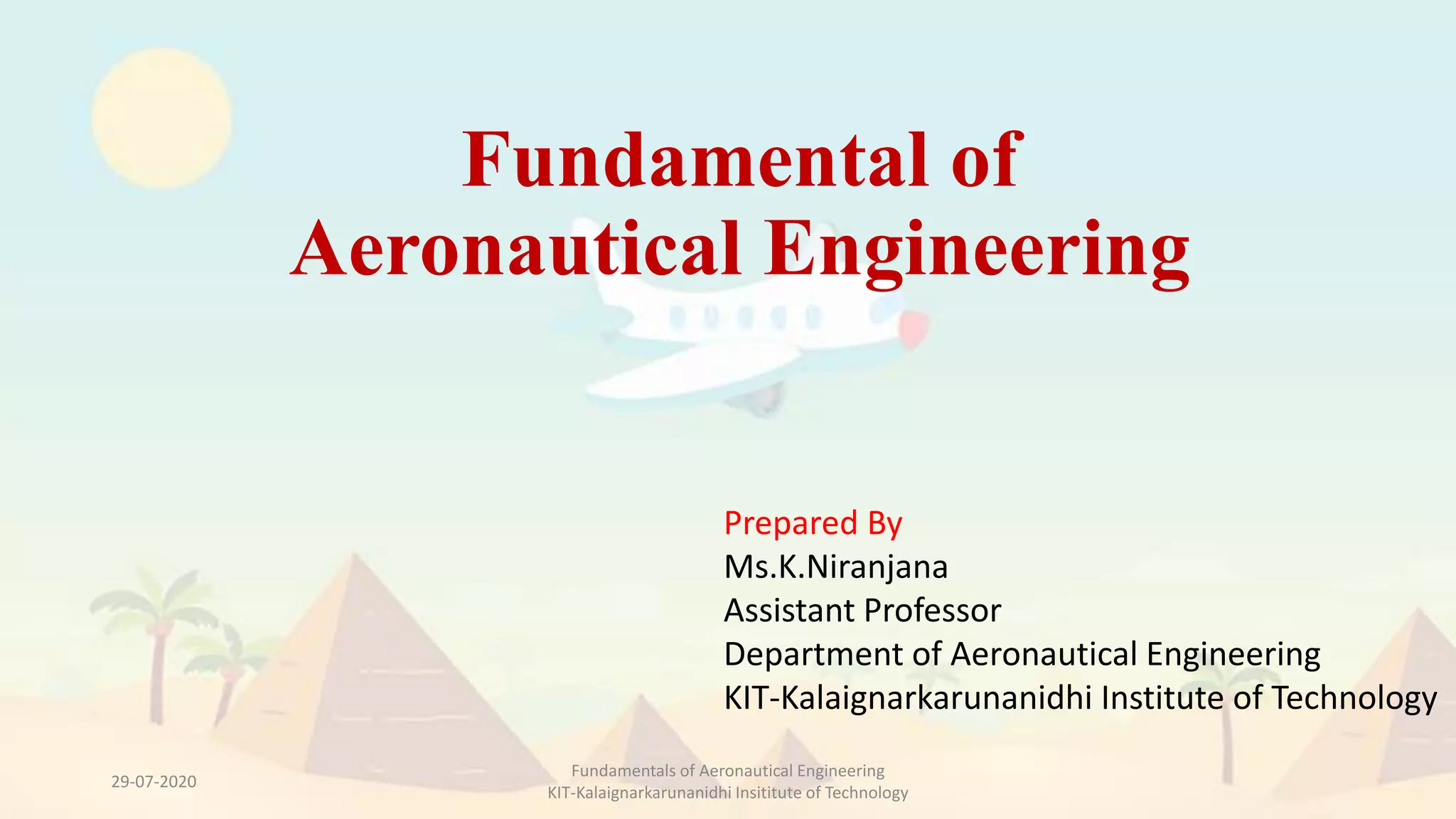 ELEMENTS OF AERONAUTICS | PDF