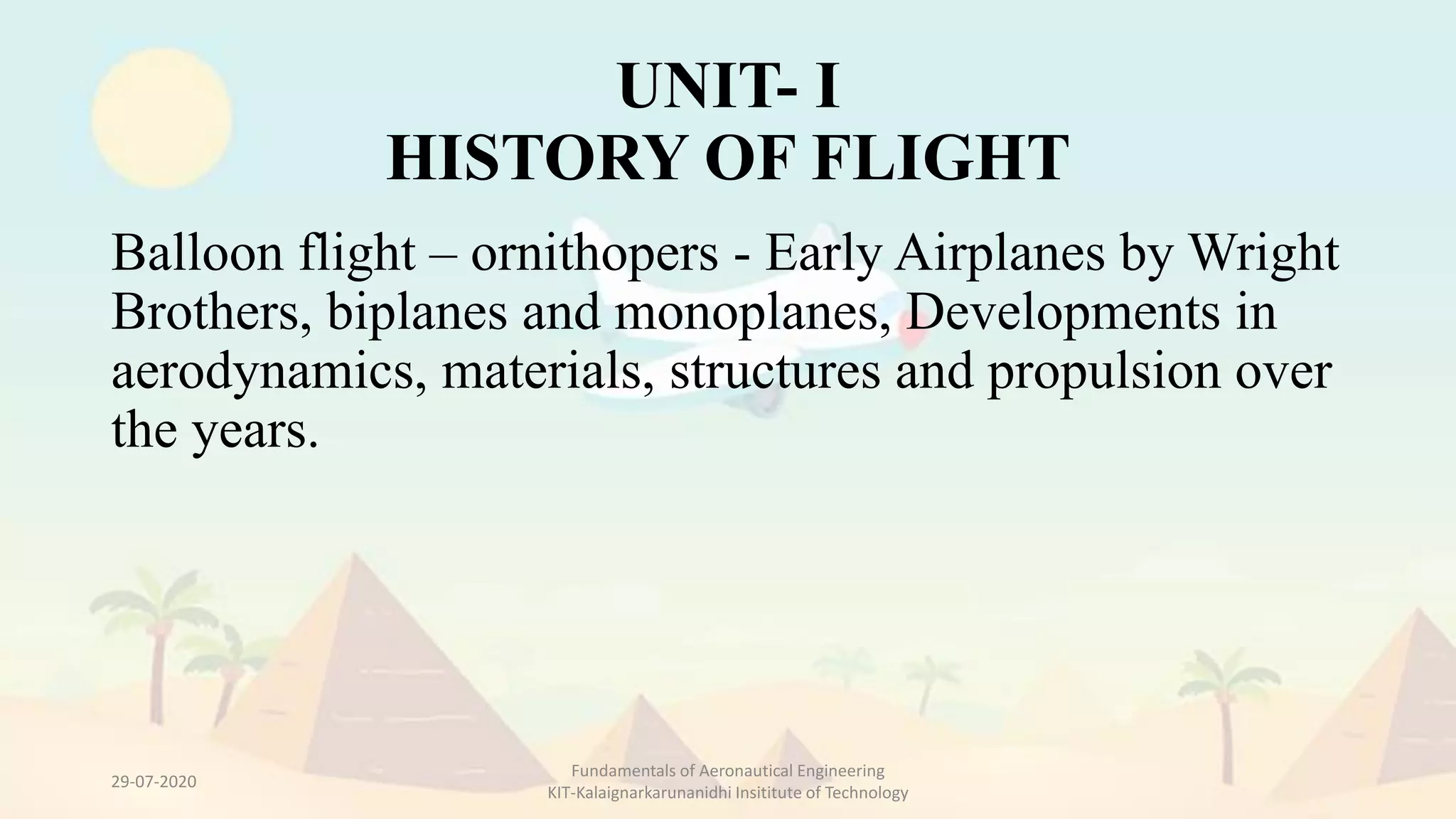 ELEMENTS OF AERONAUTICS | PDF