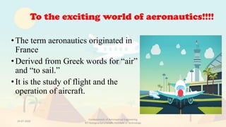 ELEMENTS OF AERONAUTICS | PDF