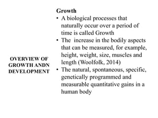 Unit 1 human development | PDF