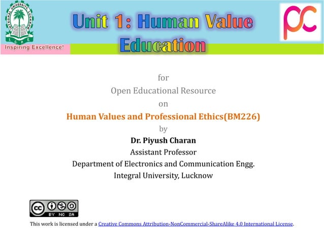 Unit 1 Human Value Education | PDF | Education