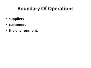 Operations Management Unit Two | PPT
