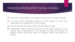 impact of social, economical, political & technological changes on ...