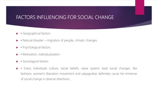 impact of social, economical, political & technological changes on ...
