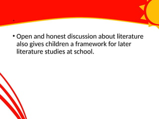 Importance of reading in children and youth literature | PPTX