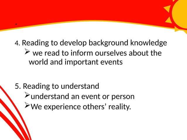 Importance of reading in children and youth literature | PPTX | Education