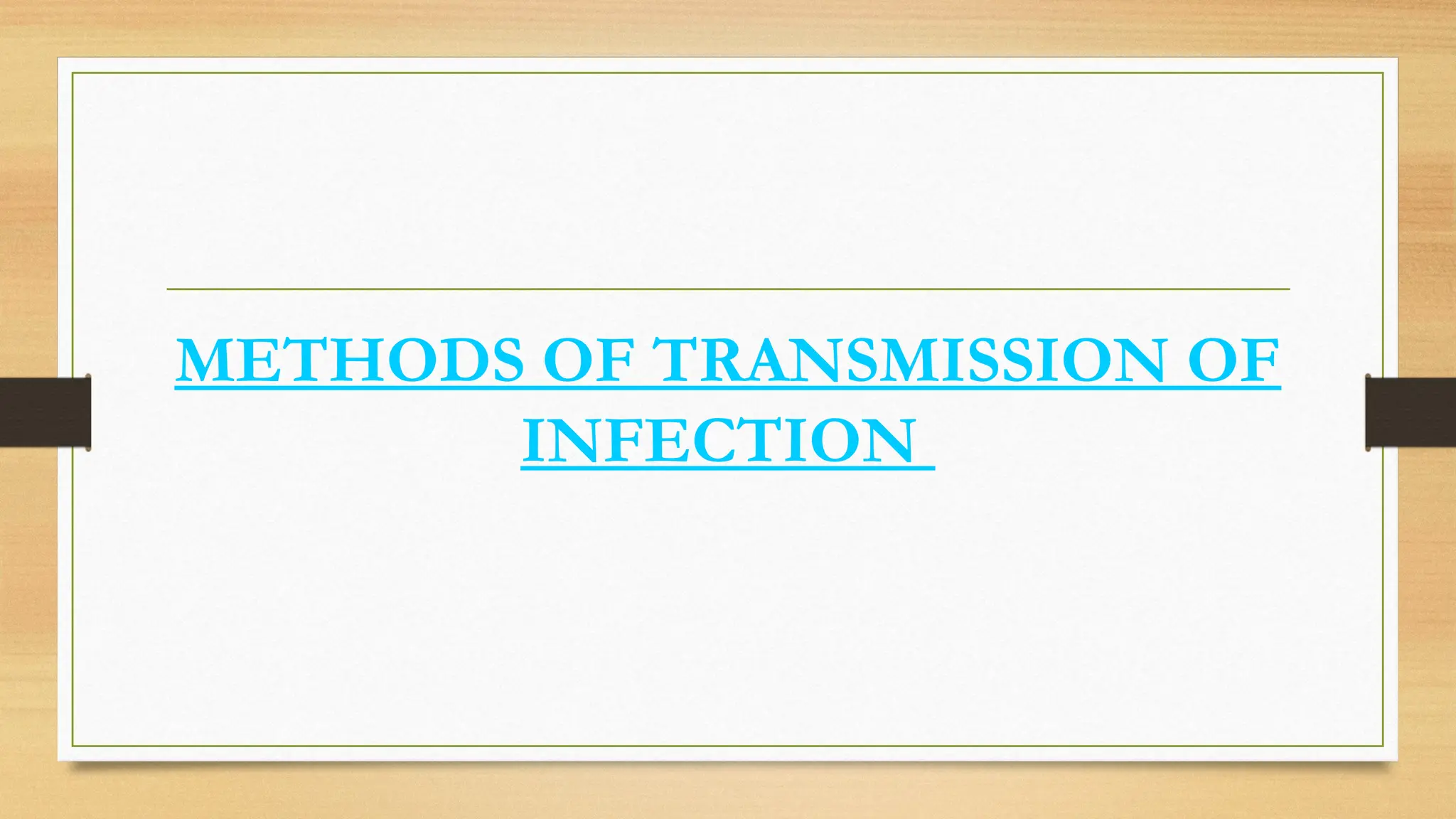 Infection - classification , source & transmission . | PPTX