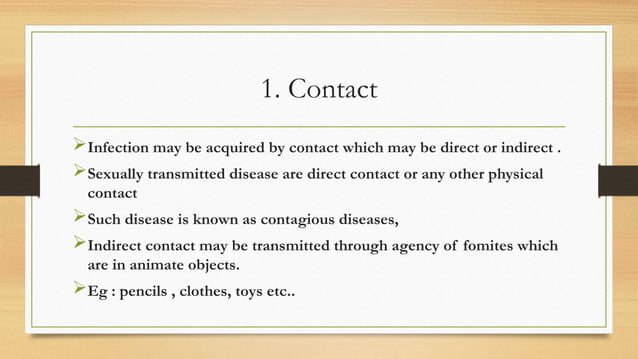 Infection - classification , source & transmission . | PPTX
