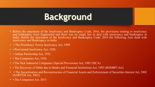 UNIT 1 INSOLVENCY AND BANKRUPTCY CODE 2016.pptx