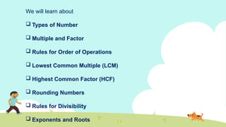Types of numbers, Order of operation, Rounding.pptx
