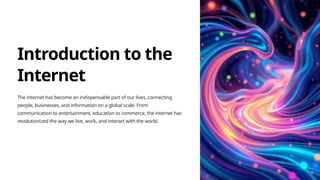 unit 1 internet and web applications introduction to internet | PPTX ...