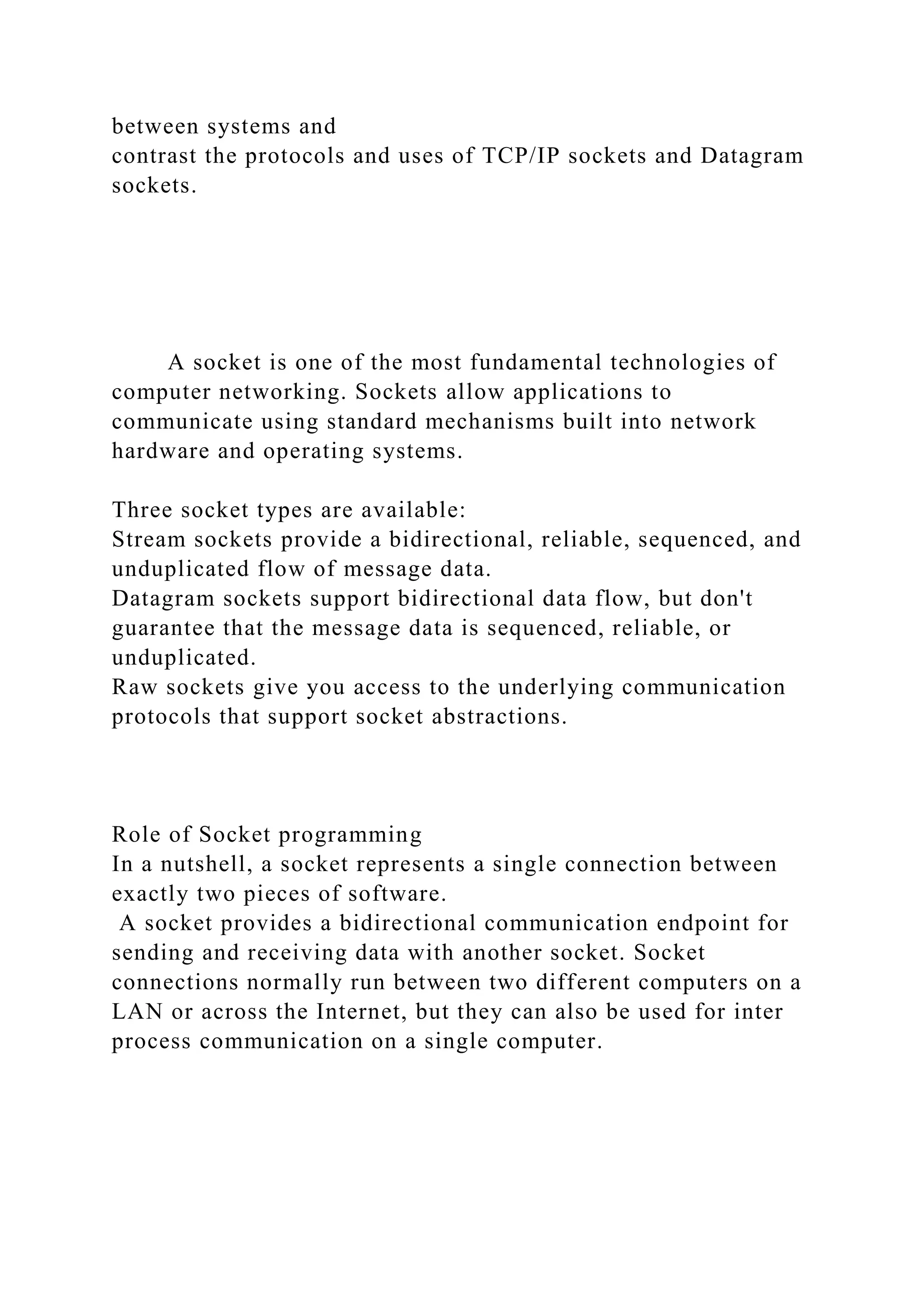 Unit 1 Intersystem CommunicationsCOP4858 PROGRAM & TECH ENH.docx