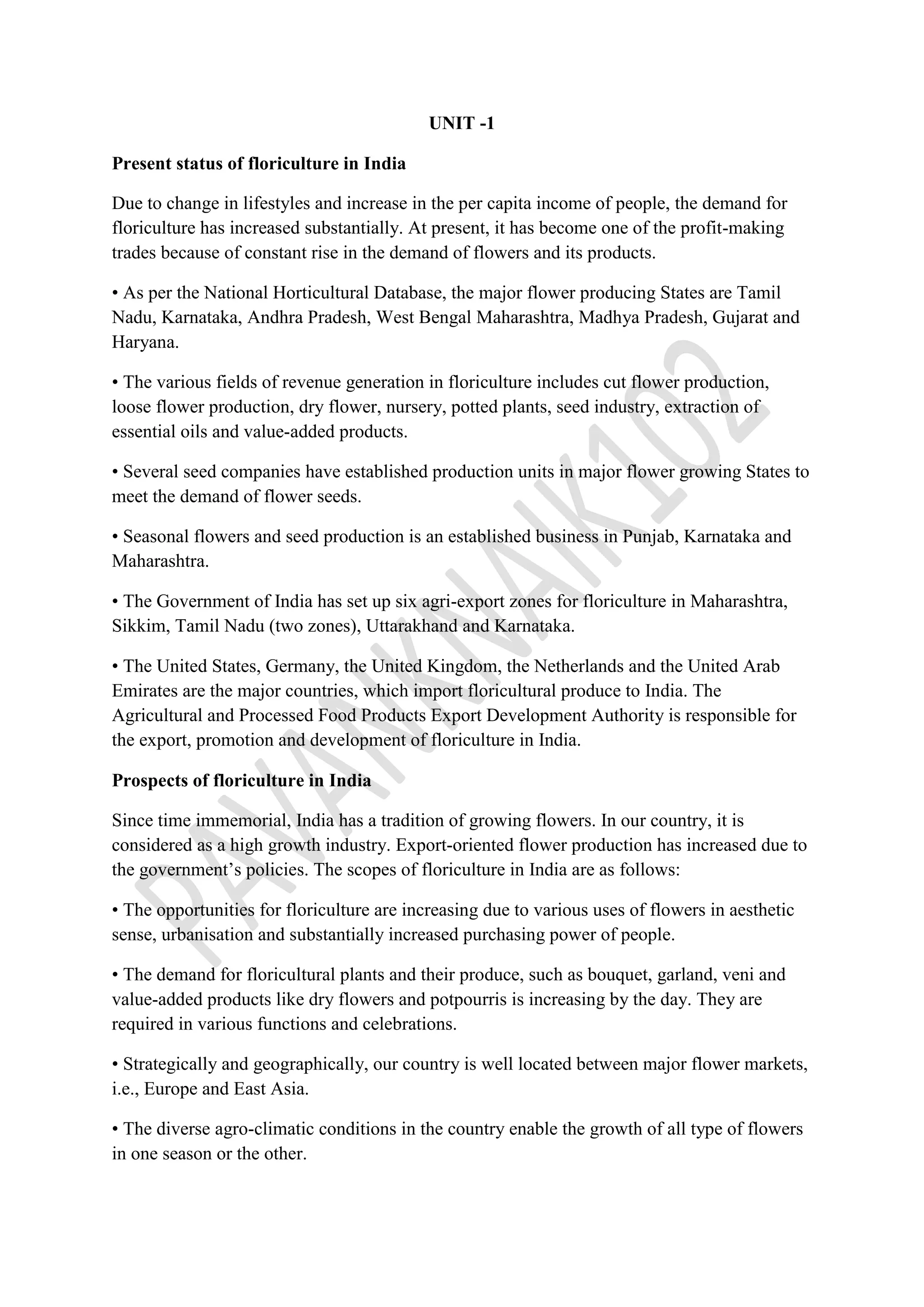 INTRODUCTION TO FLORICULTURE | PDF