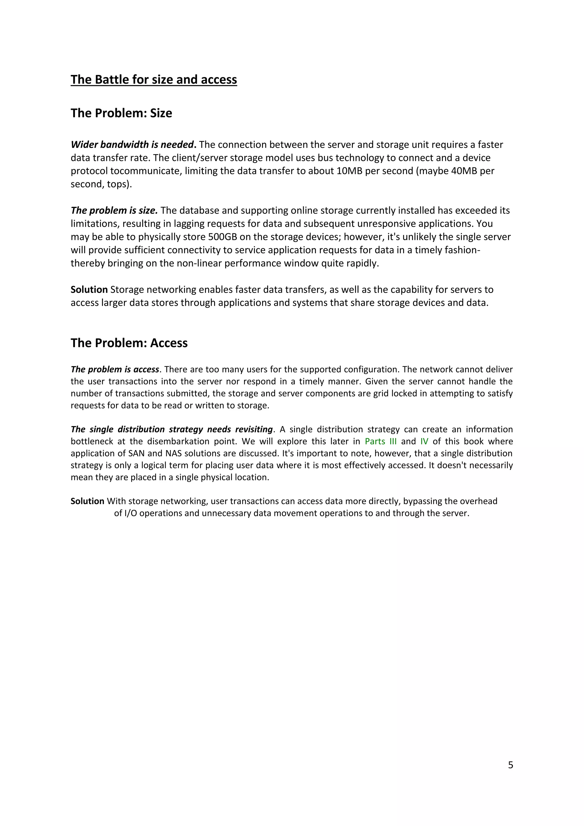 Storage Area Networks Unit 1 Notes | DOCX