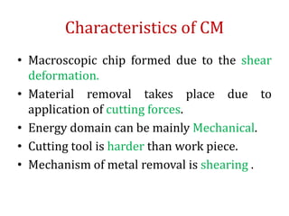 Introduction to Unconventional Machining Processes | PPT