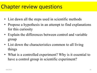 General Biology- Unit 1 | PPT