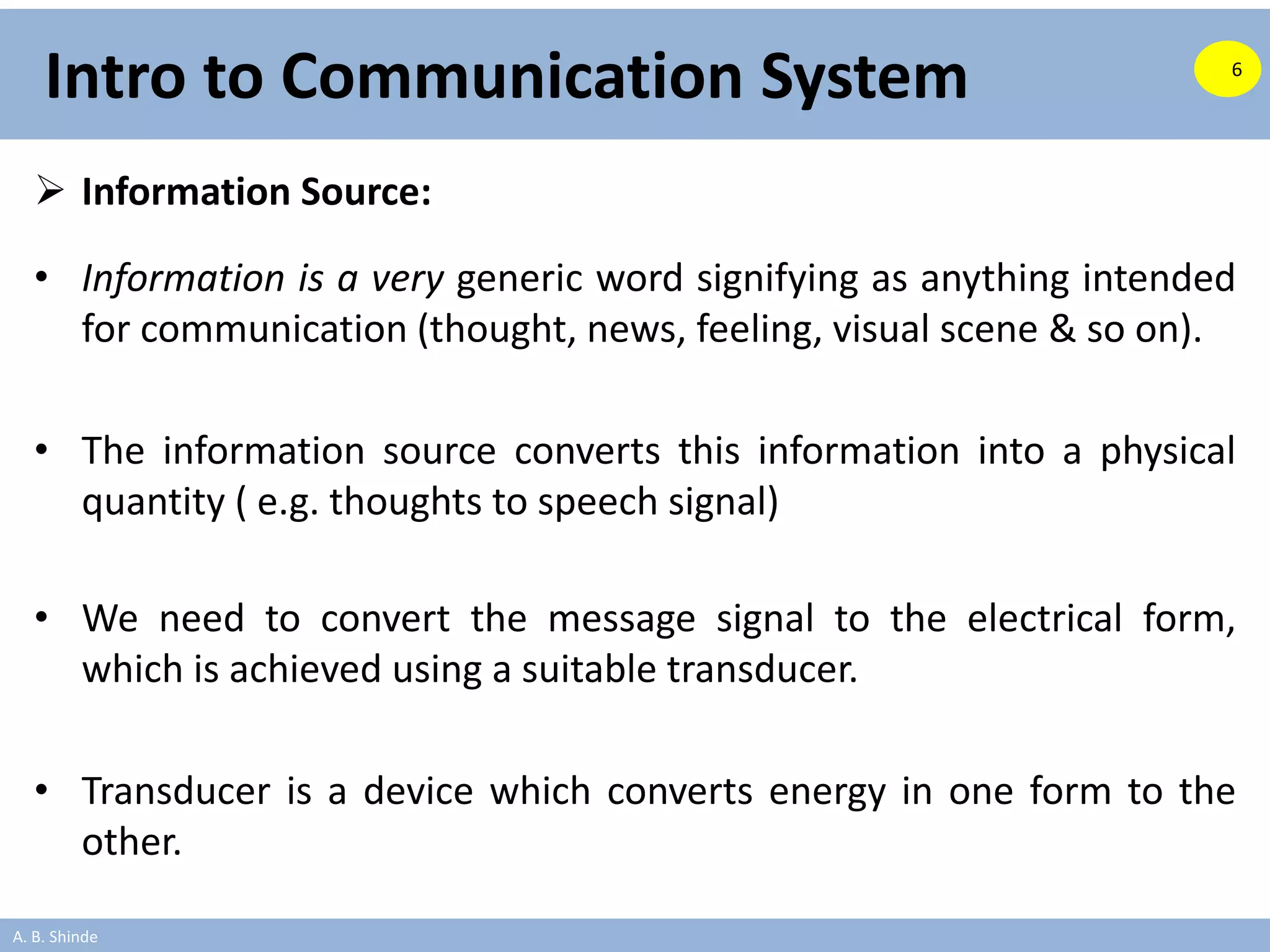 Communication System Basics | PPSX
