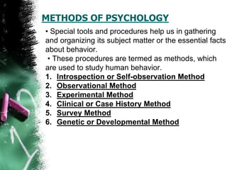 Subject Psychology introduction of psychology | PPTX