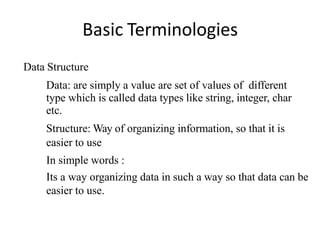 Unit 1 Basic concepts to DS | PPT