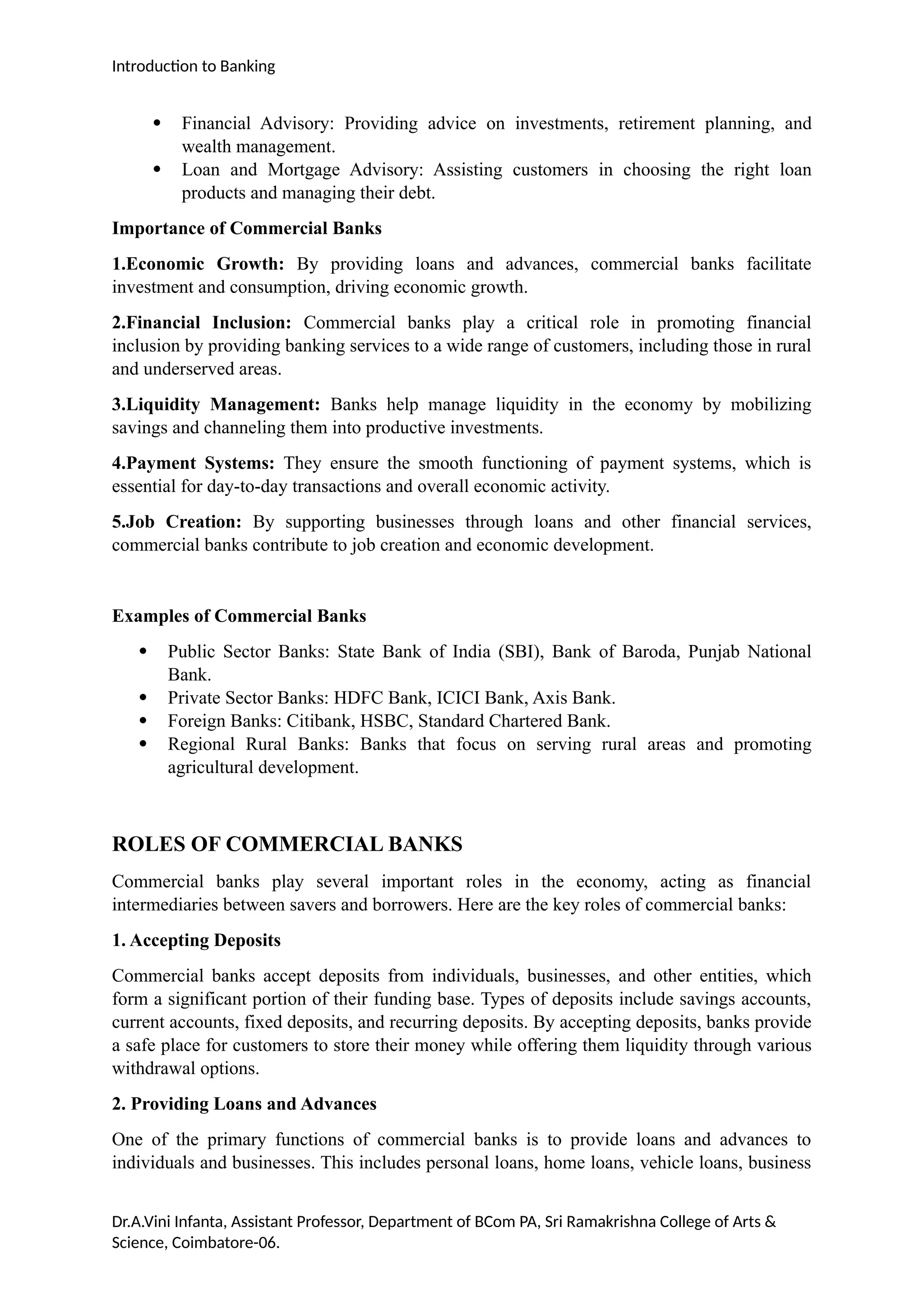 INTRODUCTION TO BANKING IN INDIA .docx. | DOCX | Business Banking ...