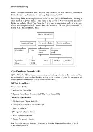 INTRODUCTION TO BANKING IN INDIA .docx. | DOCX | Business Banking ...